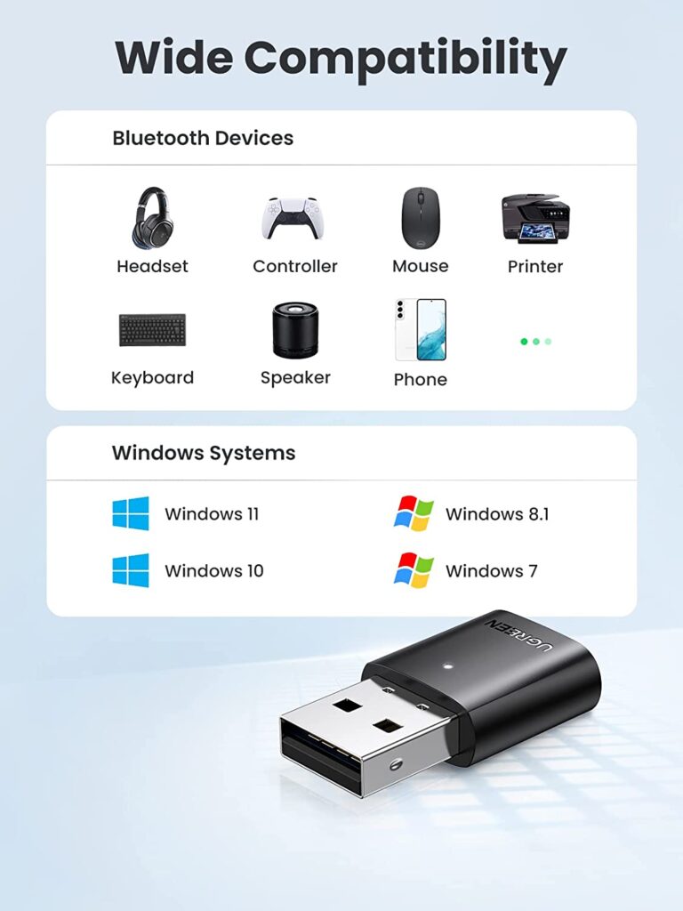 USB Bluetooth Ugreen 80889 - Thu phát Bluetooth 5.0
